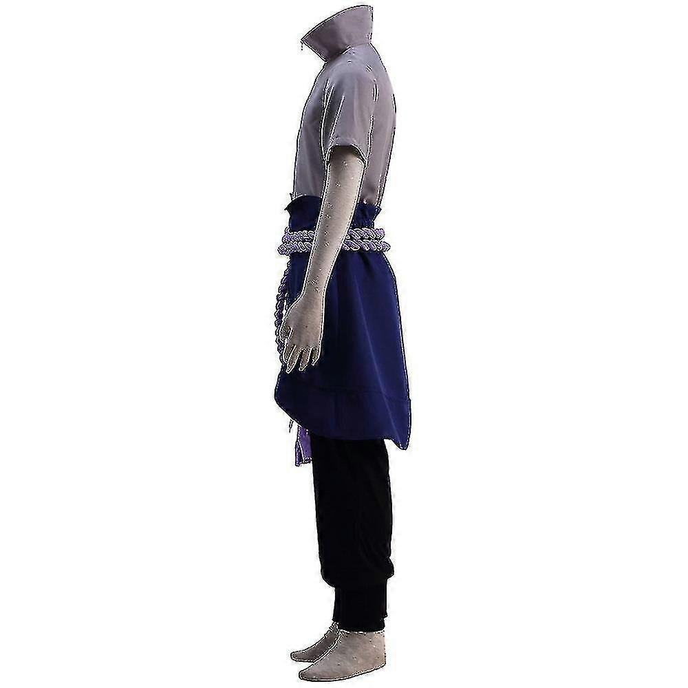 Naruto Shippuuden Uchiha Sasuke Cosplay Costume Anime Outfit Set ...