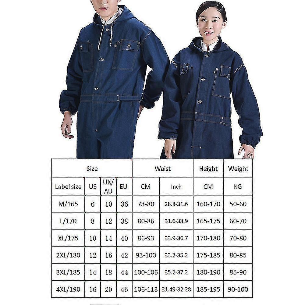 Worker Clothing Workwear Overalls Denim Jumpsuit Men Women Factory ...