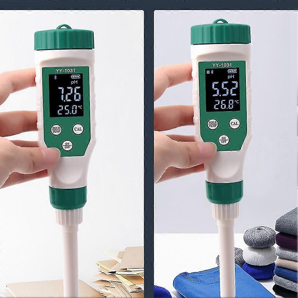 Water Ph Meter Dough Skin Acid-base Test Tools Bluetooth Lcd Digital ...