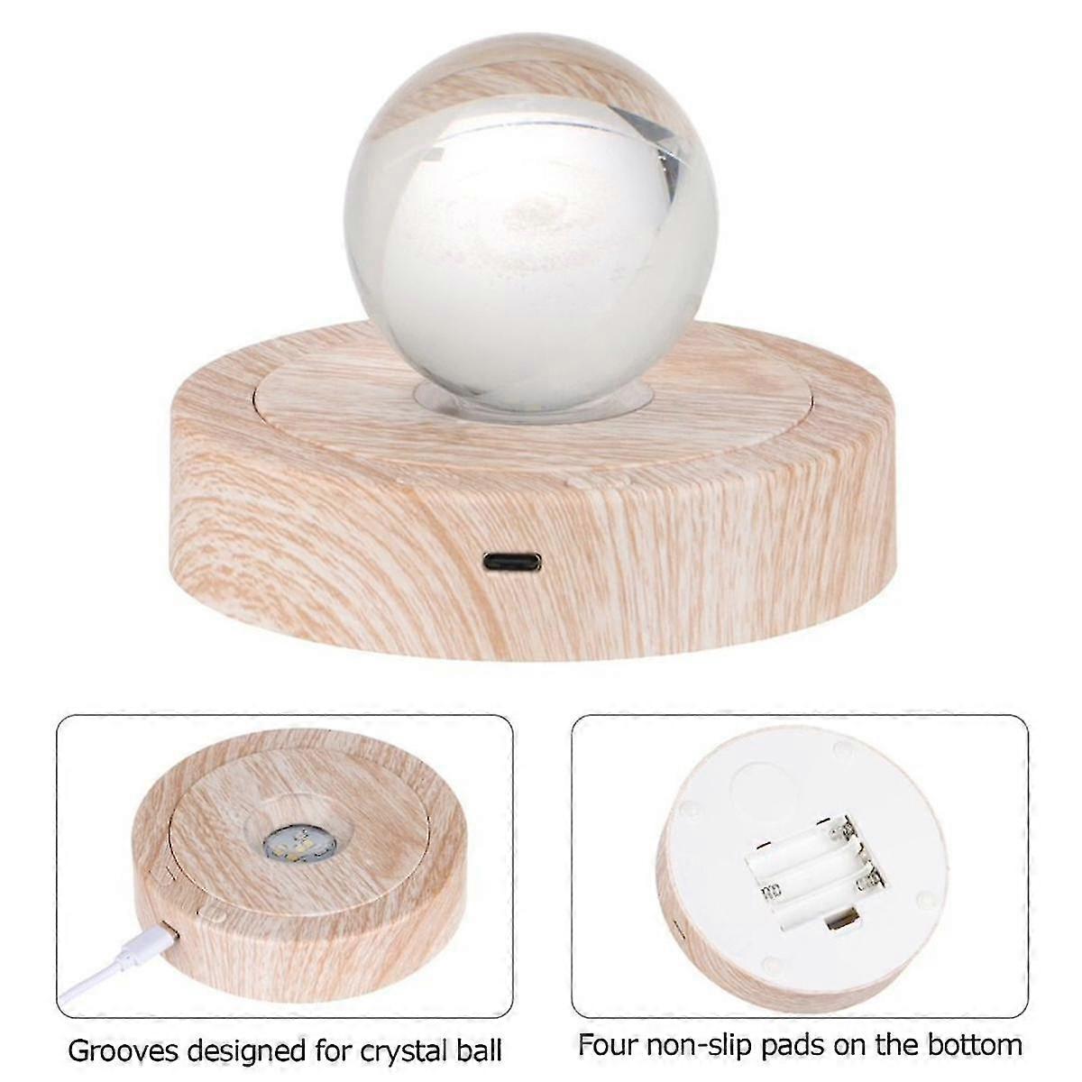 Round Stand Led Rotating Display Stand Base for Crystals Lighted Base 8 ...