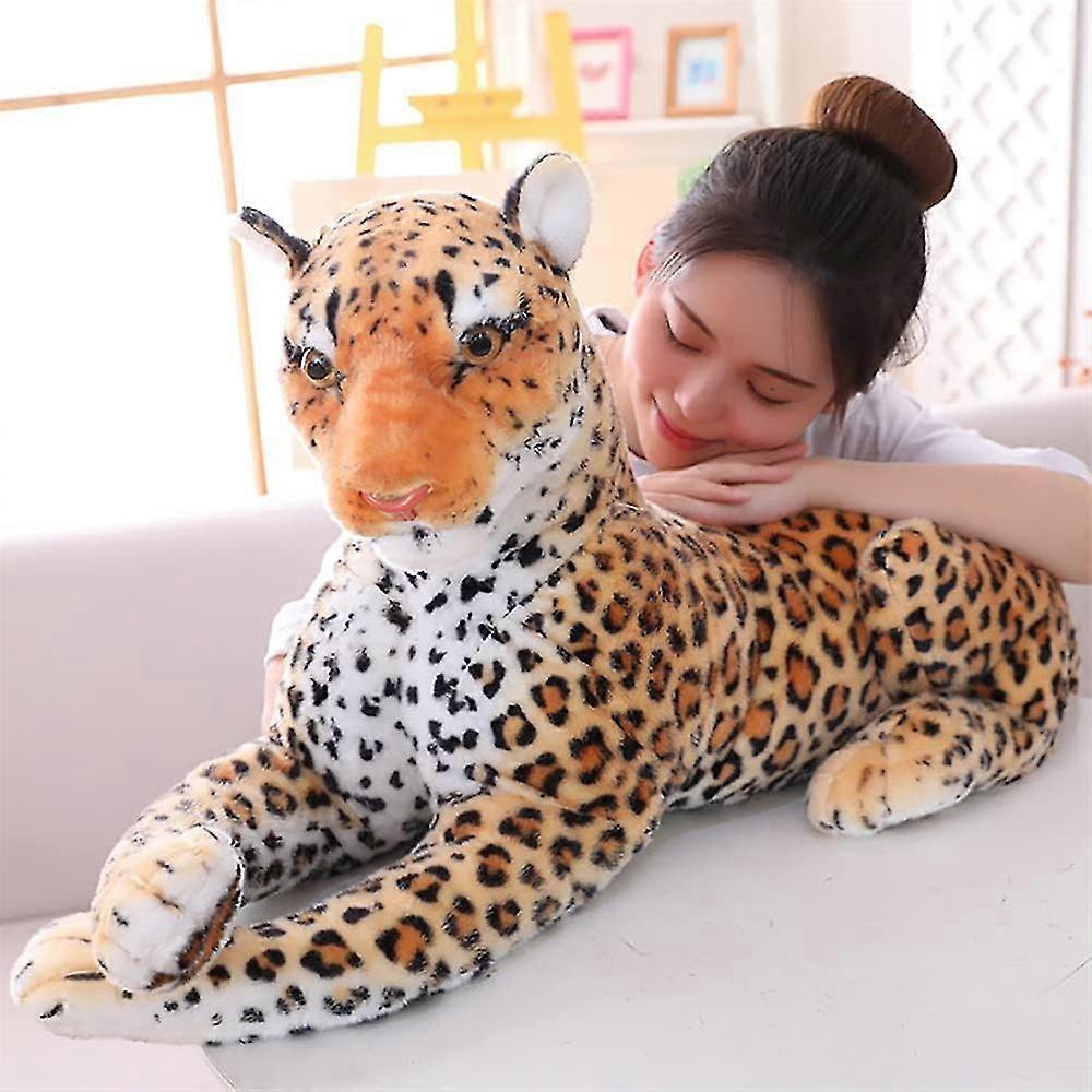 Giant Leopard Stuffed Animal Large Stuffed Cheetah Plush Toy Gifts For ...
