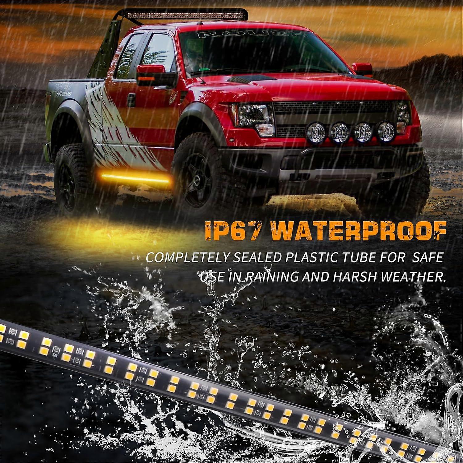 Emergency Truck Strobe Lights Strip 720 LED Running Board Lights Bar ...