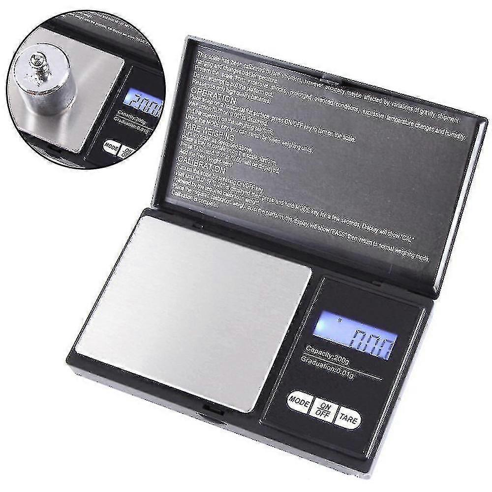 Precision Pocket Scale 200g X 0.01g, Digital Gram Scale Small Herb Scale Mini Food Scale Jewelry ...