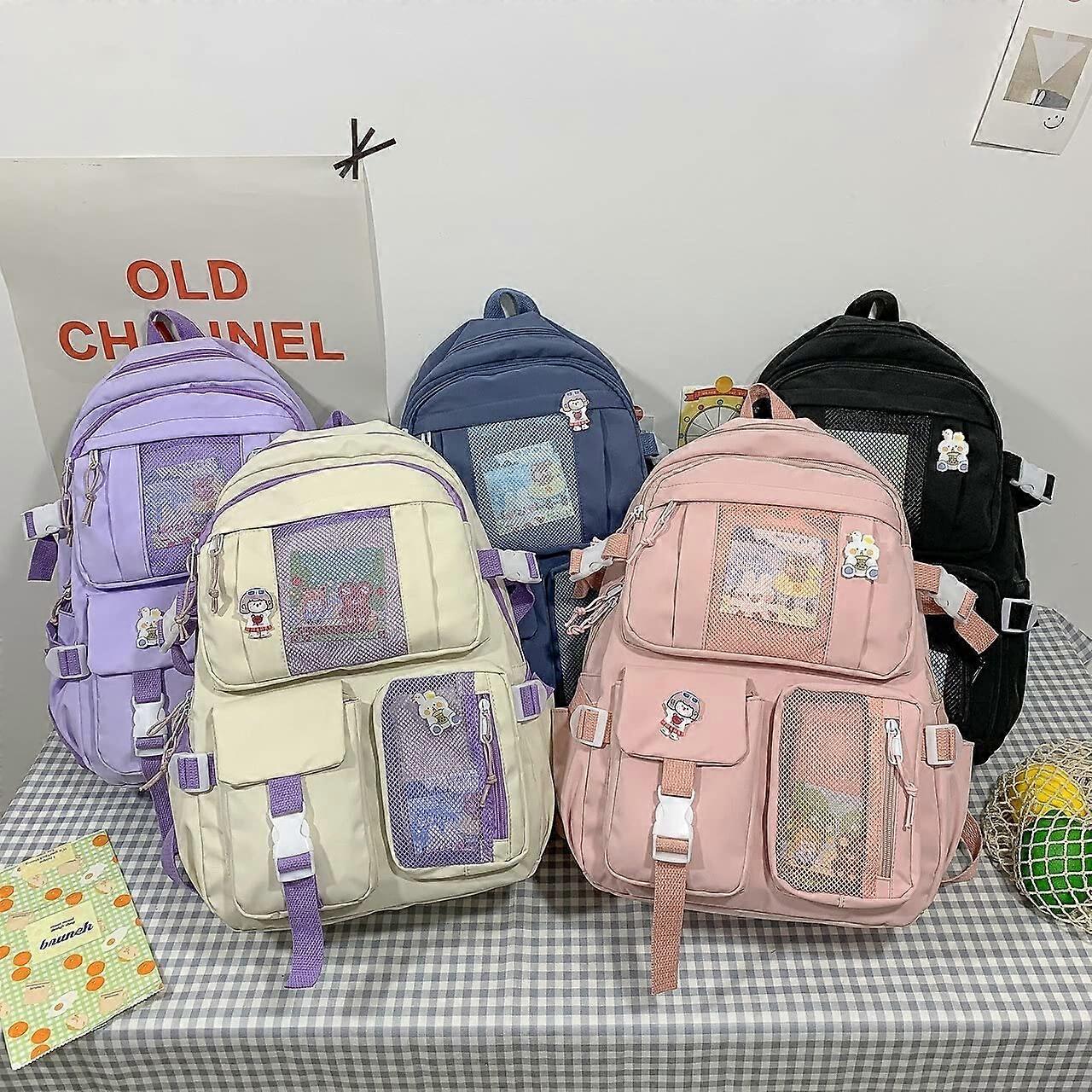 Kawaii Backpack with Accessories Kawaii School Backpack Cute Aesthetic ...