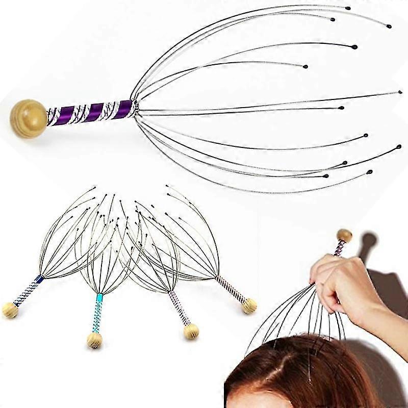 1pc Portable Head Massager Neck Massage Octopus Scalp Stress Relax ...