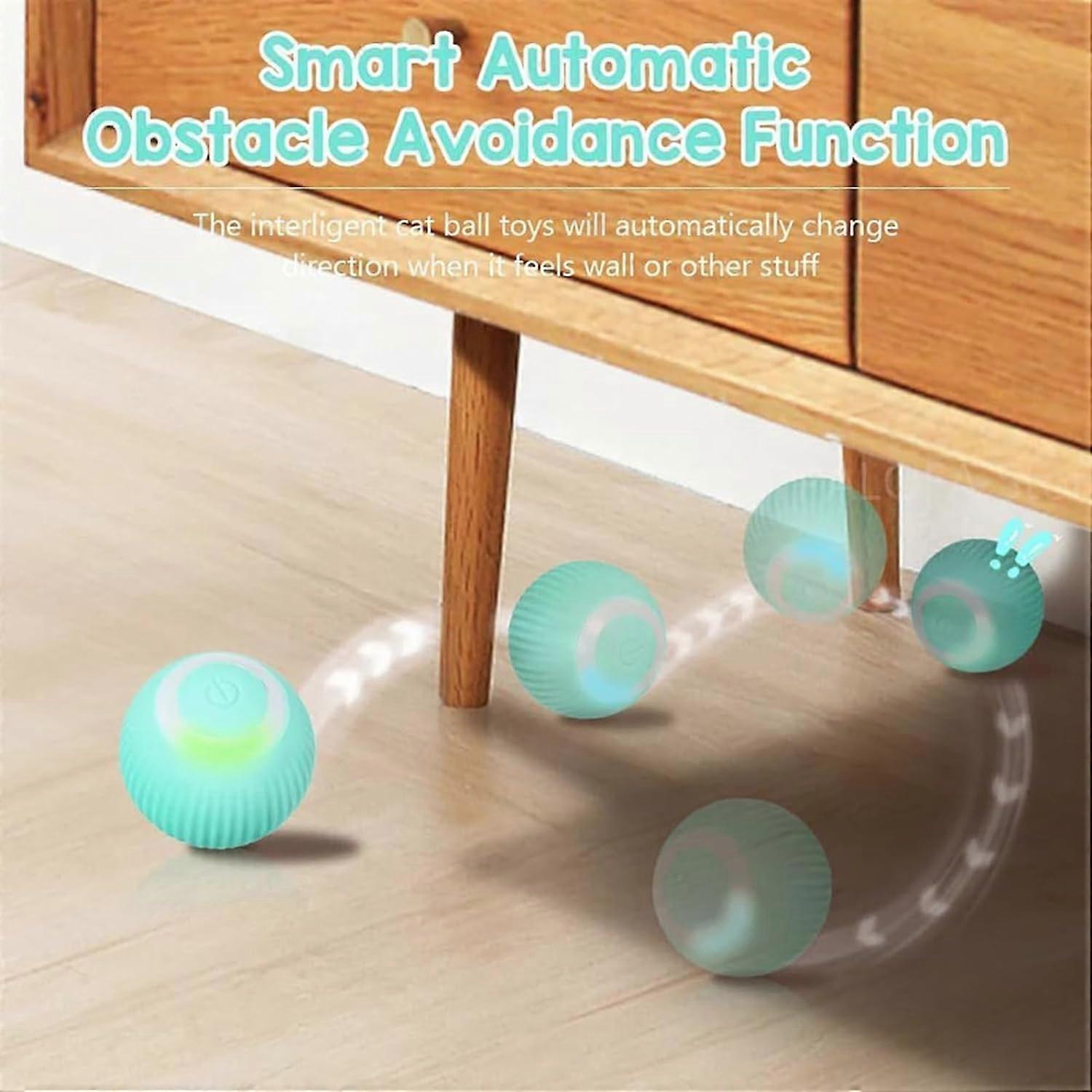 Intelligent Electric Self-Rolling Cat Toy Ball, Automatic 360 Degree ...