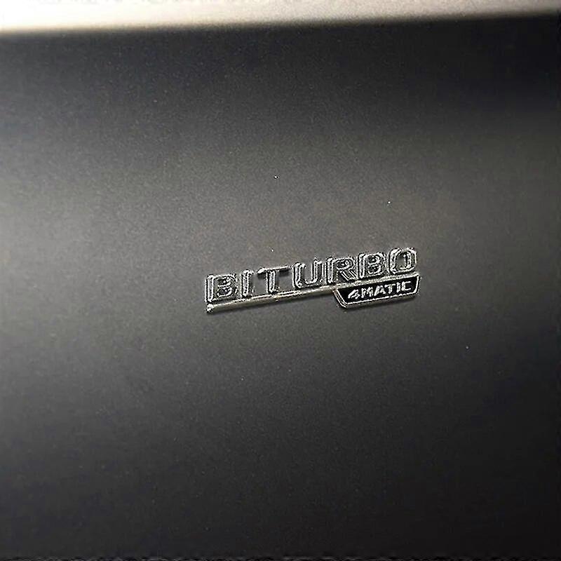 3d Abs Logo Biturbo 4matic Emblem Sticker Car Fender Badge For Mercedes ...
