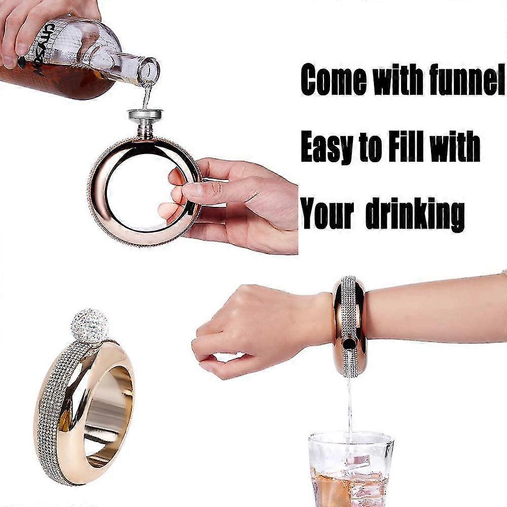 New Creative Stainless Steel And Hip Flask, Bracelet Flask Bangle ...