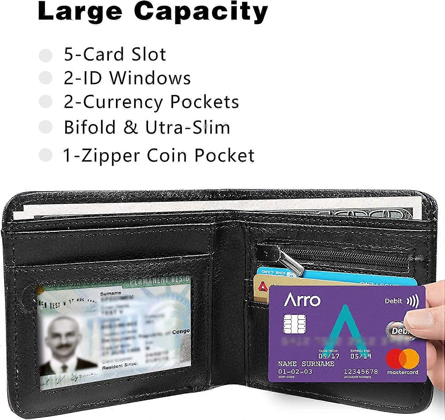 Anime Wallet for Boys Men Kids Girls Teen Leather Bifold Bi-Fold ...