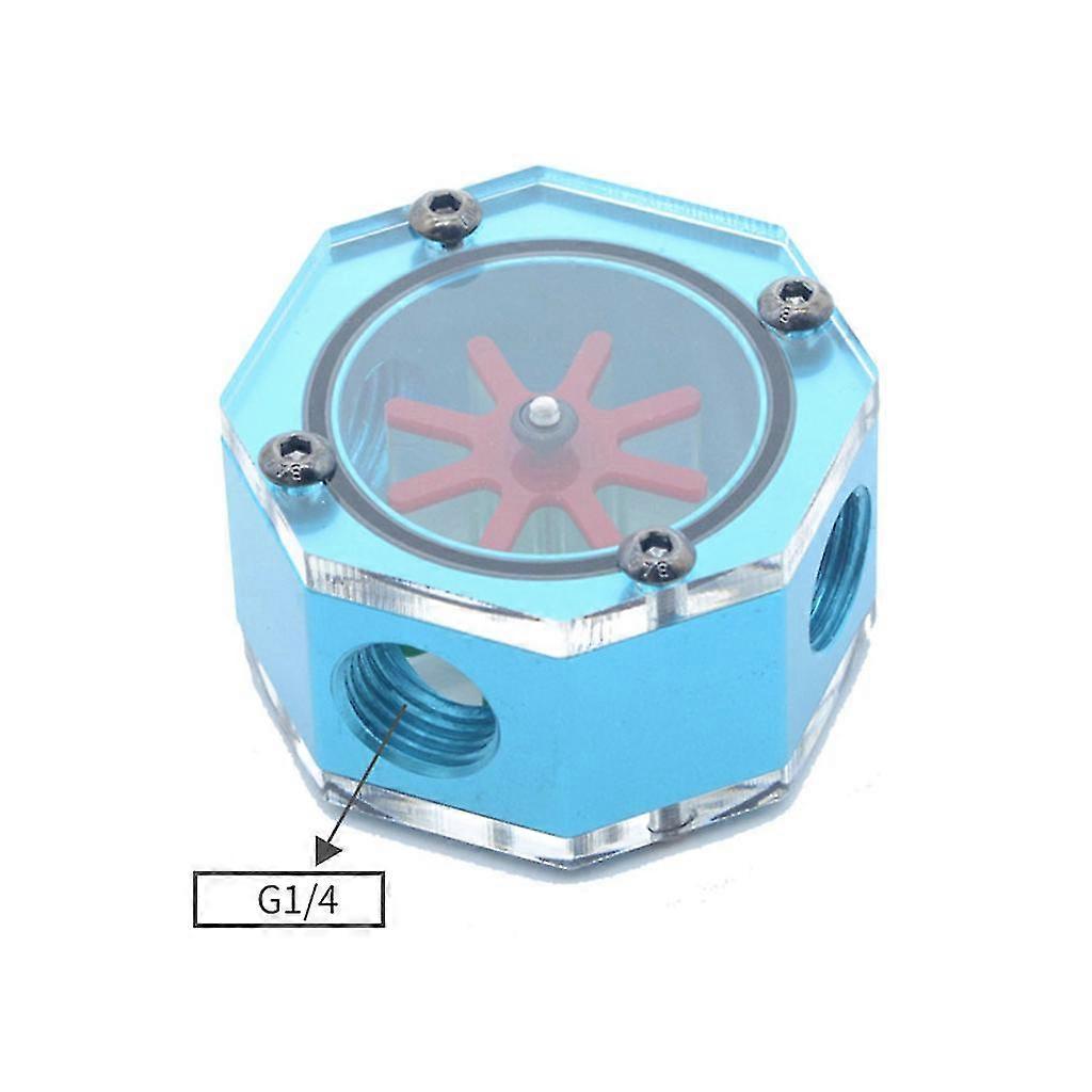 Pc Water Flow Meter G1/4 Thread Computer Water Cooling Flow Meter ...