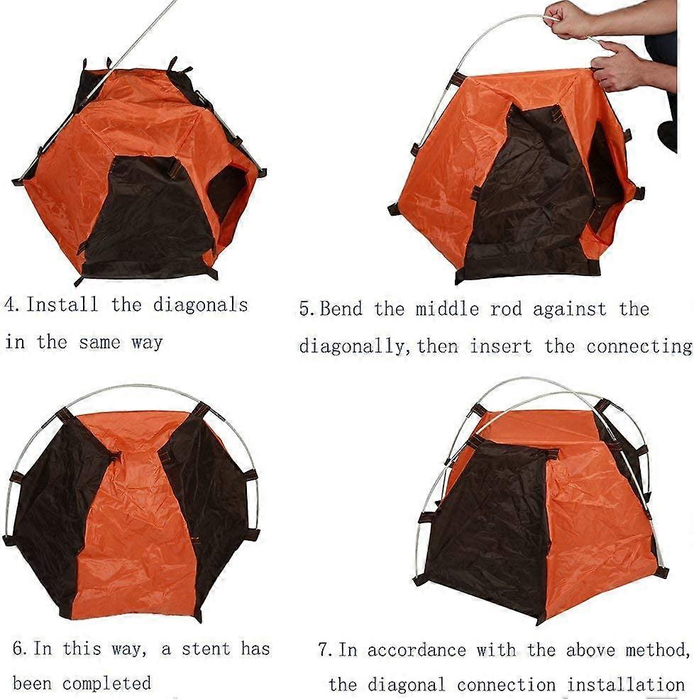 Portable Folding Dog Tent Cat House Bed, Outdoor Waterproof Animals ...