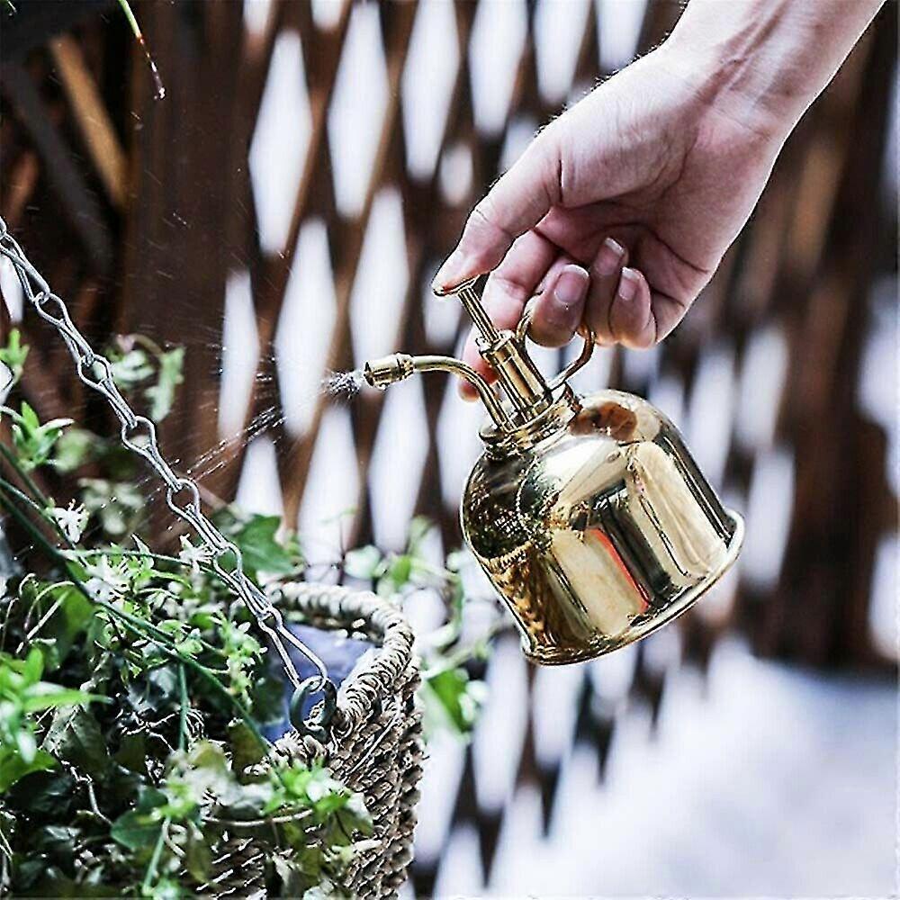 300ml Copper Plant Flower Watering Can Pots Spray Bottle Garden Mister ...