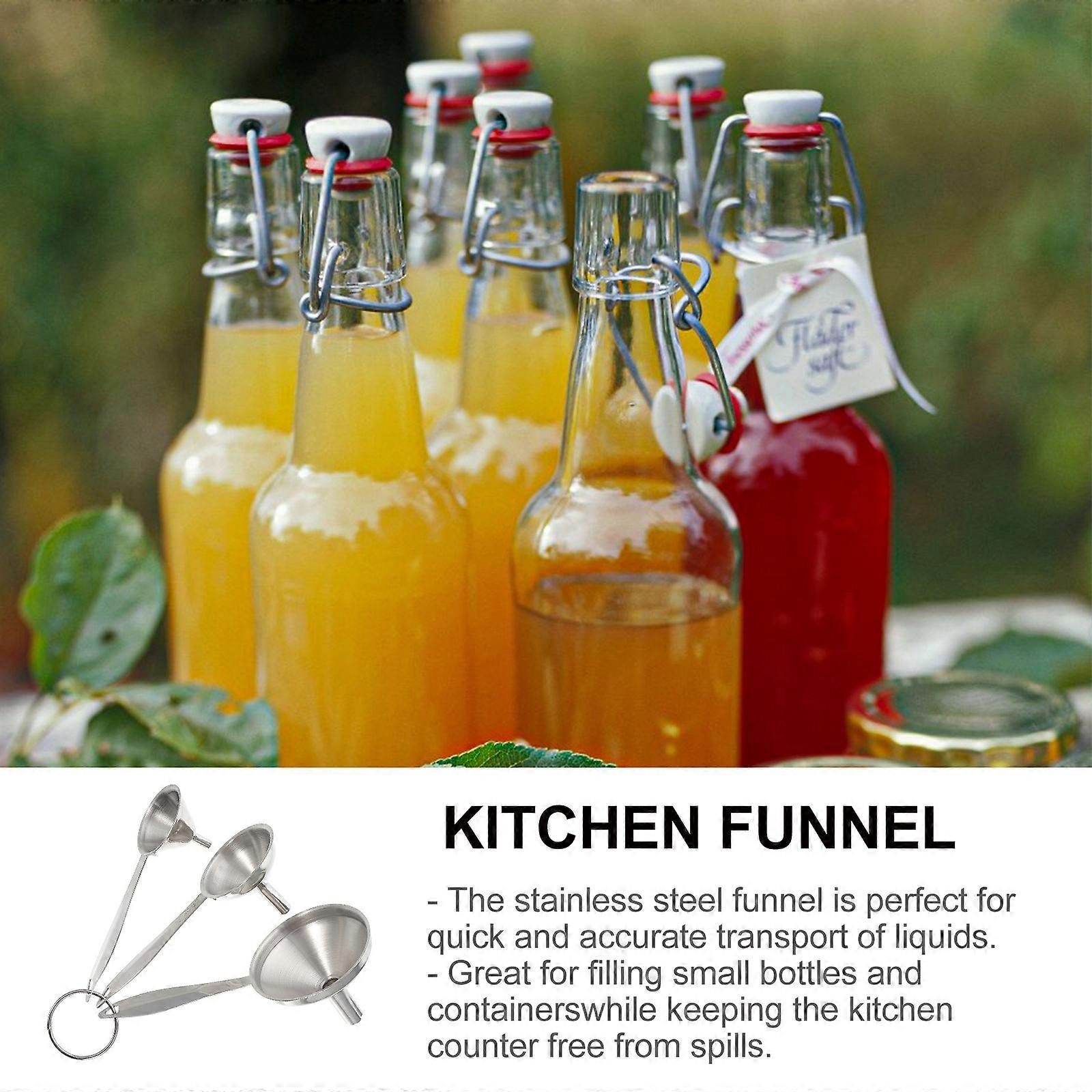 3 Pcs Jar Funnel Small Funnel Kitchen Funnels Essential Oil Funnel Mini ...