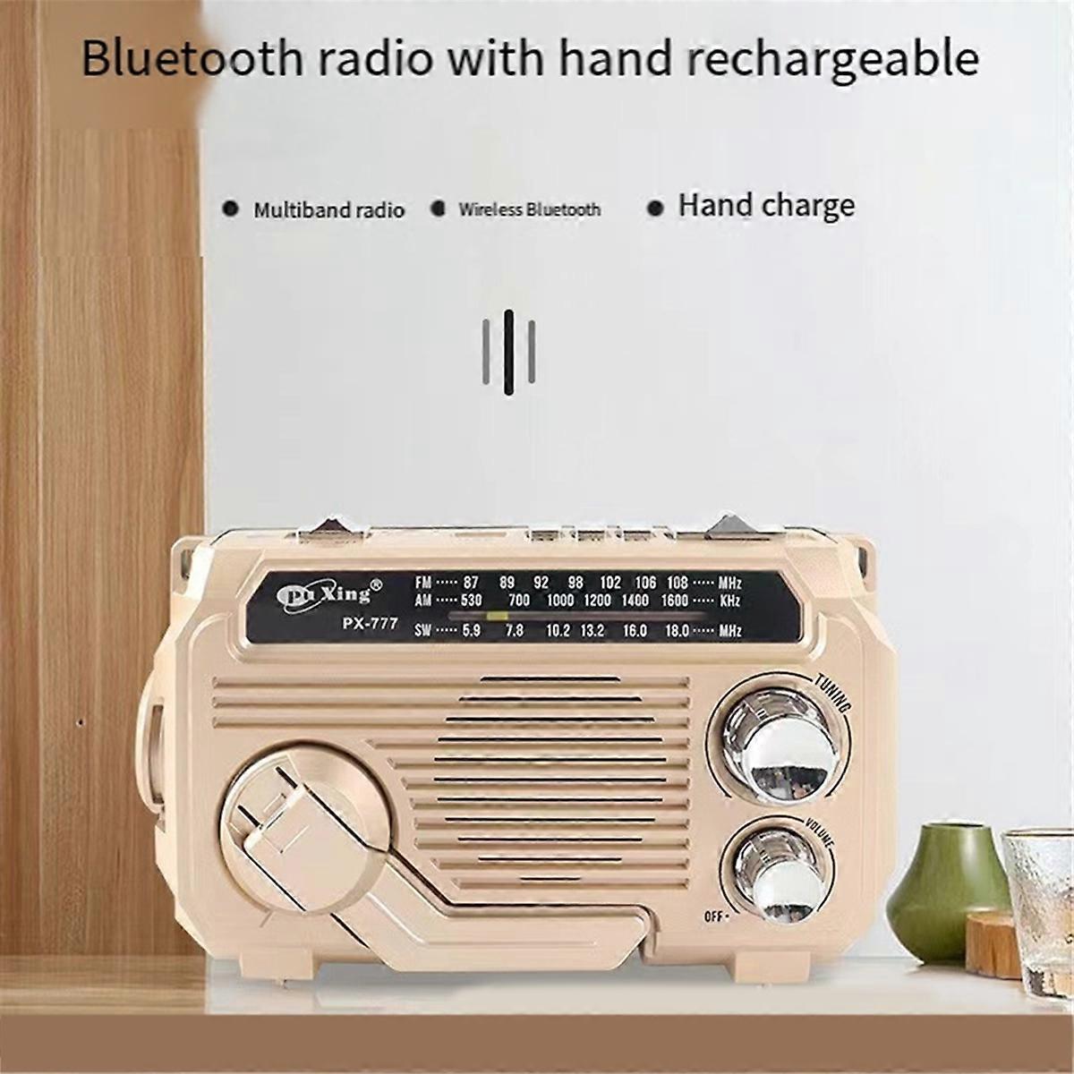 FM AM SW Radio Solar Charging Emergency Radios Receiver Hand Crank ...