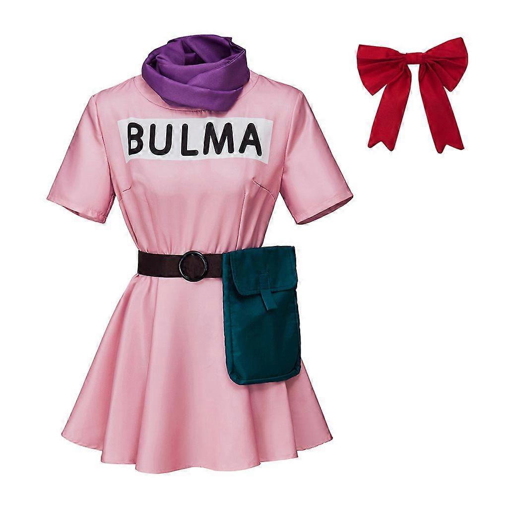 Bulma Costume Set - Retro Anime Cosplay Dress for Women | Fruugo UK