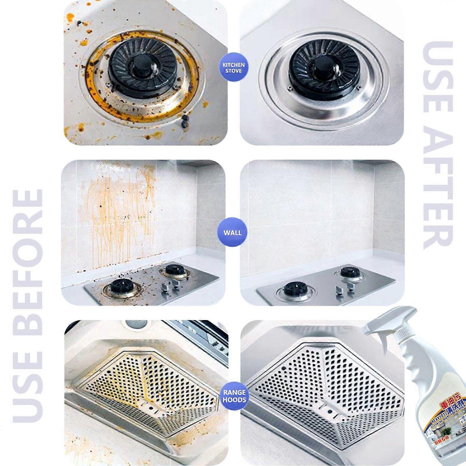 Kitchen Degreaser Cleaner Heavy Duty Cleaner Degreaser Spray Cuts Through Tough Grease Oil Grime ...