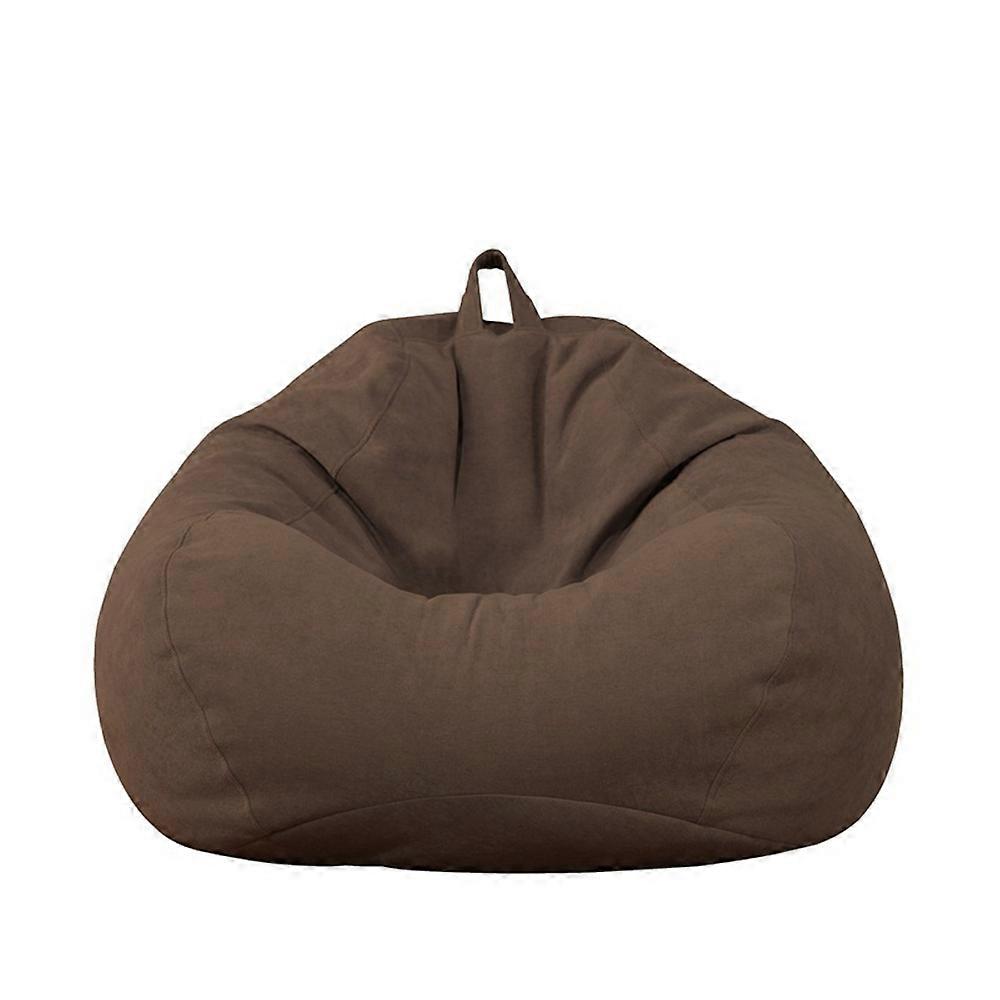 Large Small Lazy Sofa Cover Chairs Without Filler Linen Cloth Lounger ...