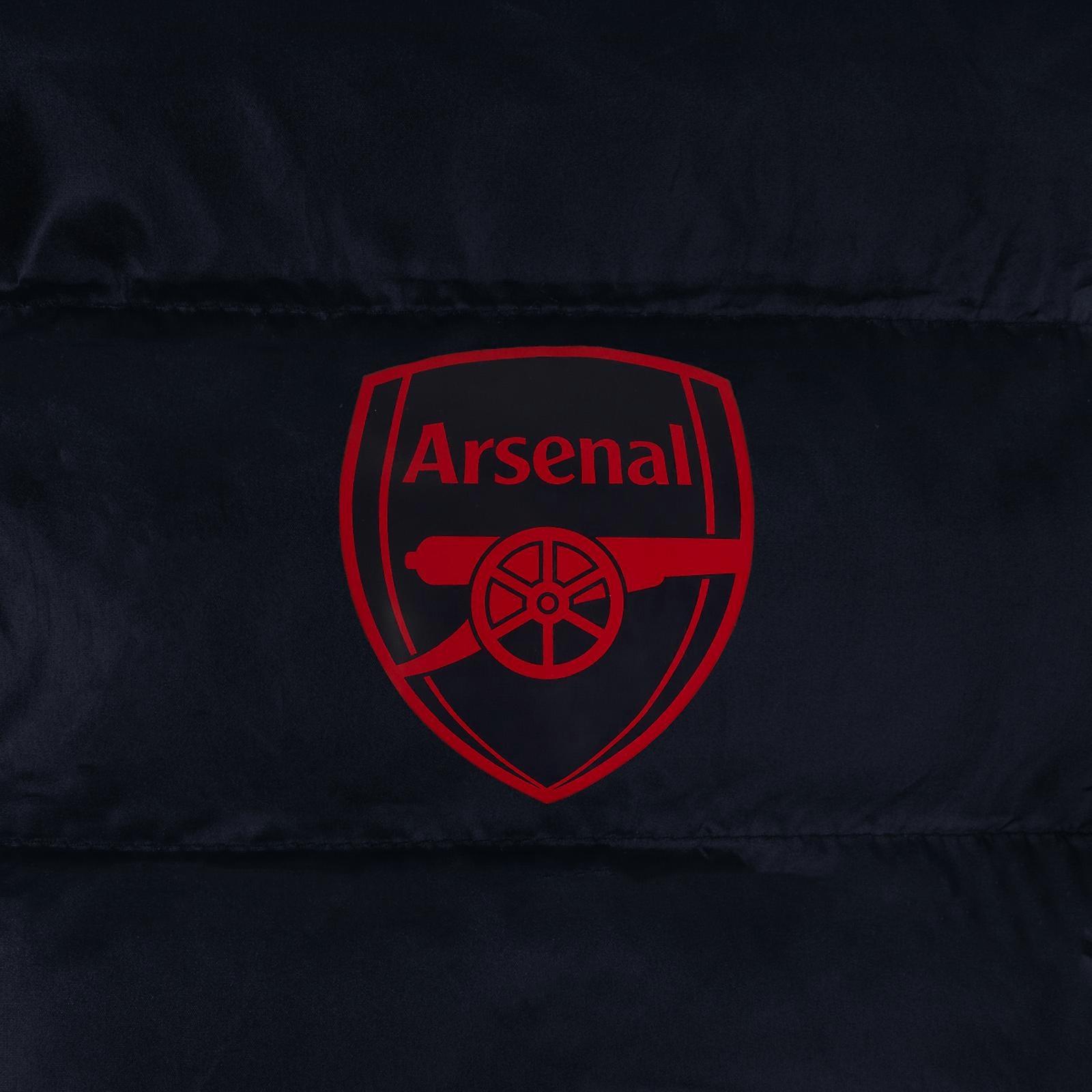 Arsenal F.C. Boys Quilted Jacket Hooded Winter Coat Kids Official ...