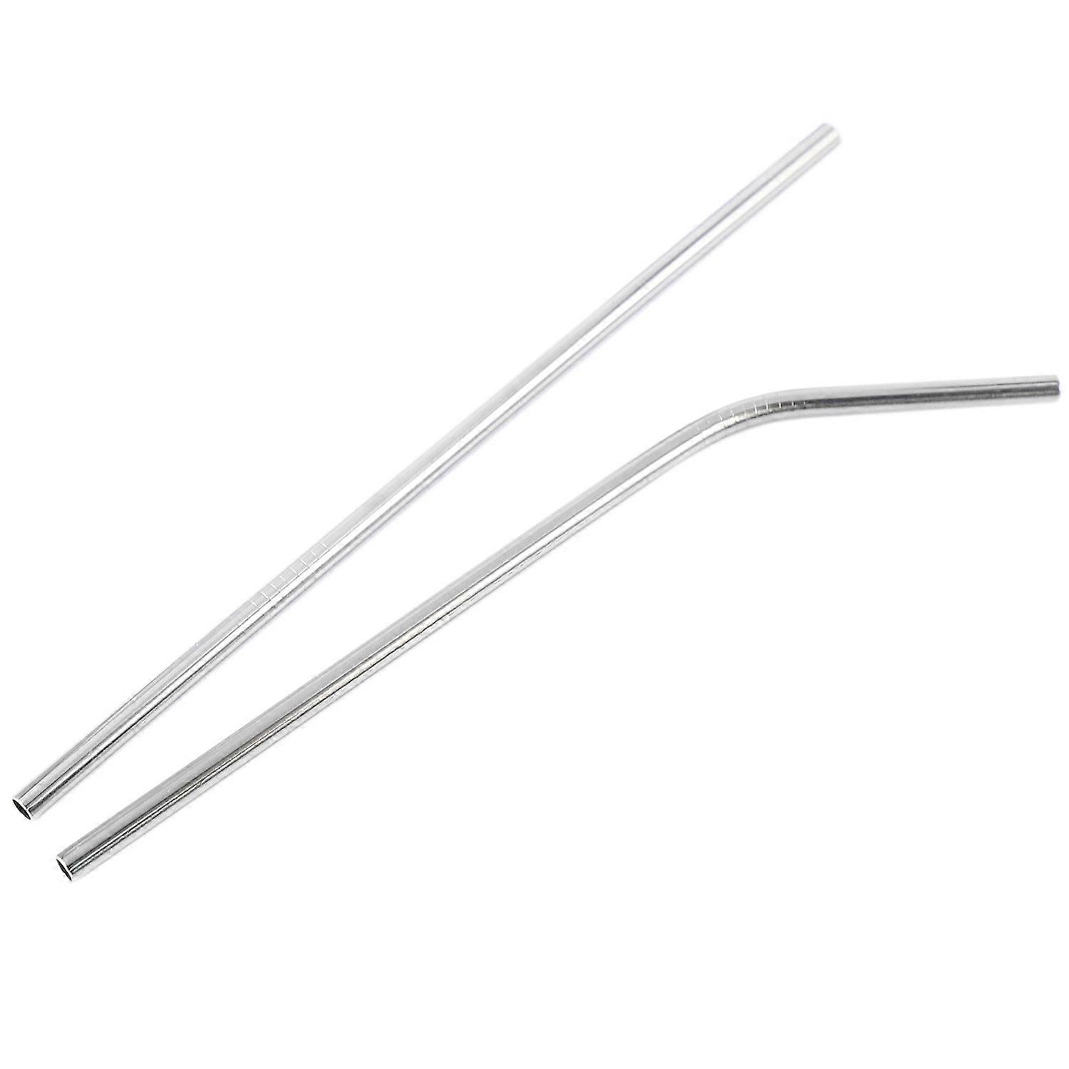 100pcs Metal Straws Can Be Reused 304 Stainless Steel Drinking Water ...
