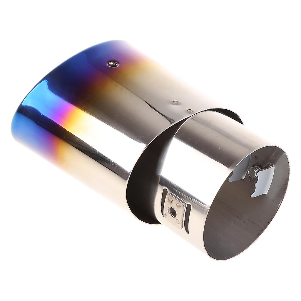 Car Back Exhaust Pipe Tail Throat Universal Stainless Steel Exhaust ...
