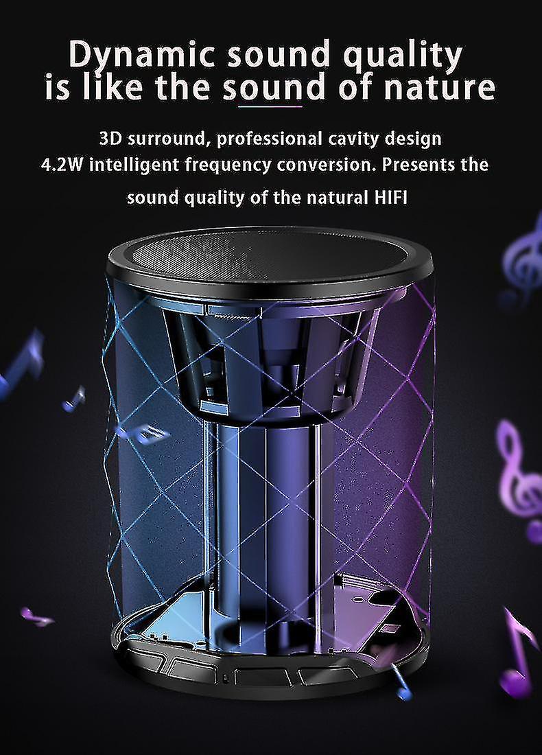 Mini Bass Speaker Powerful Column Bluetooth Portable Dj Sound Box Radi ...