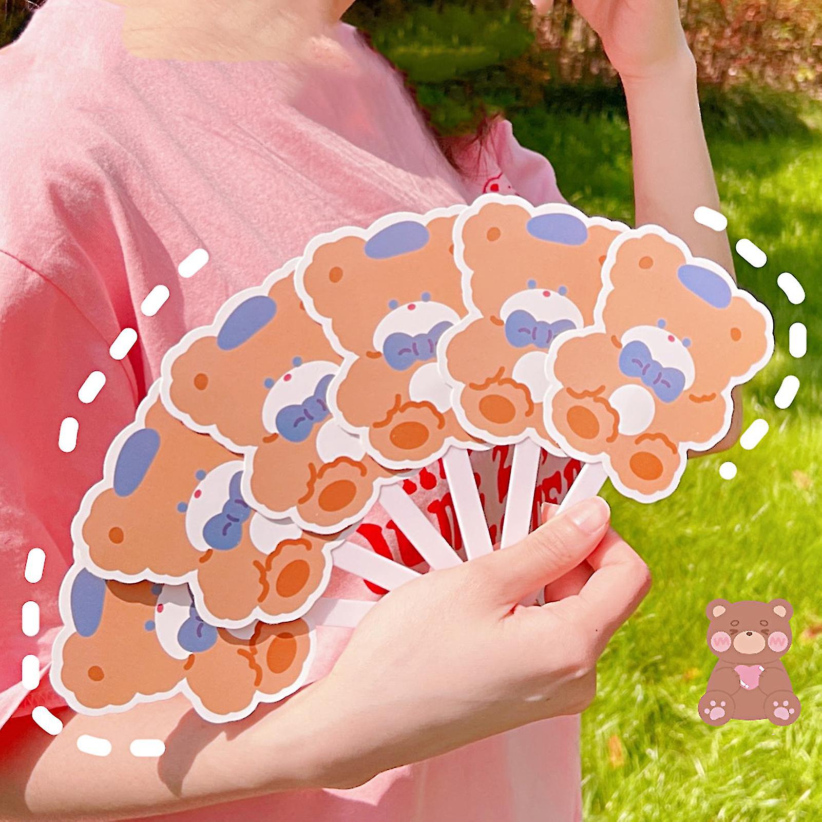 Folding Fan Cartoon Pattern Vibrant Color Plastic Lovely Cartoon ...