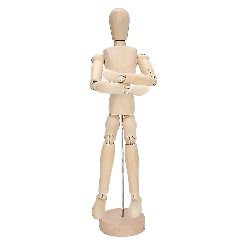 Wooden Human Figure Model Toy Movable Limbs Puppet Art Sketch Models ...