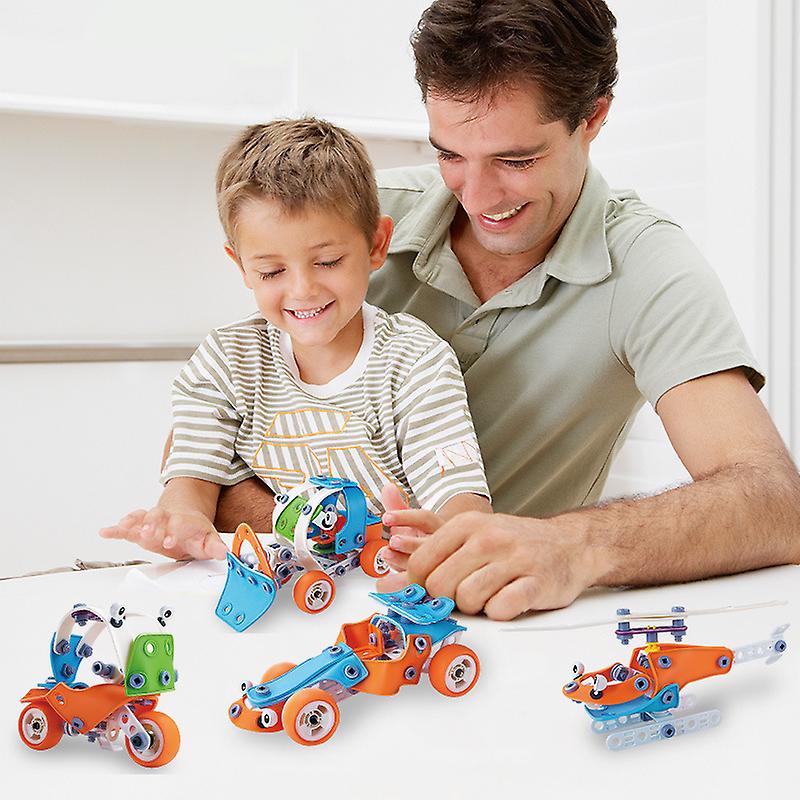 Assembling Engineering Vehicle Children Diy Disassembly And Screwing ...