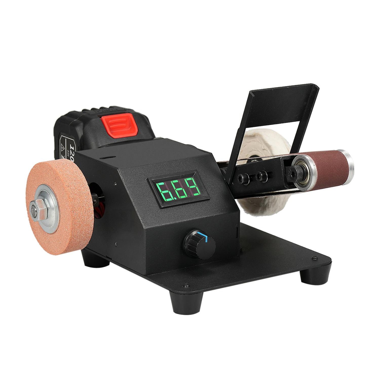 350W Mini Belt Sander Electric Bench Grinder Sanding Machine Stepless ...