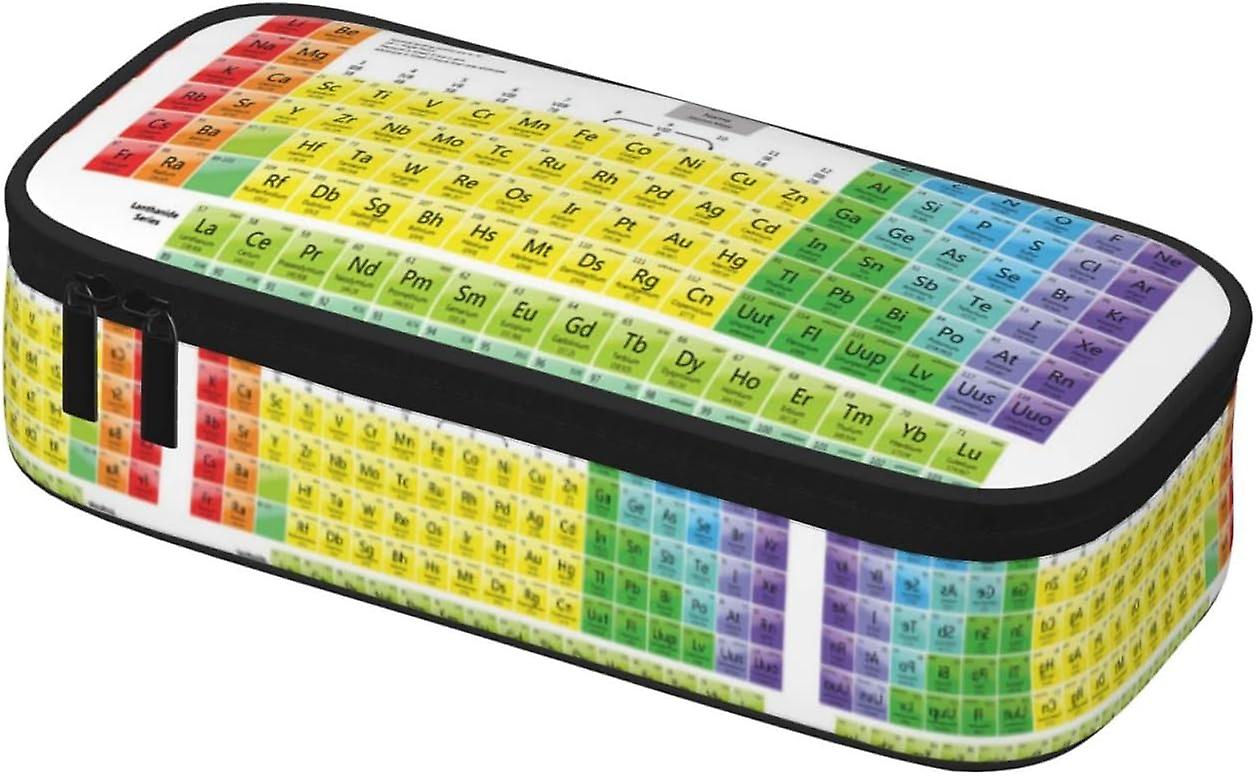 Periodic Table of Chemical Elements Print Pencil Case Large Capacity ...