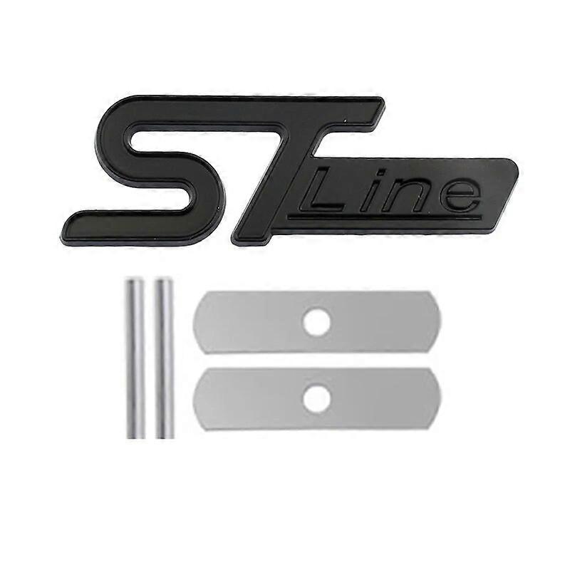 Metal ST Line Logo Car Front Grill Trunk Emblem For Ford Kuga MK3 MK2 ...