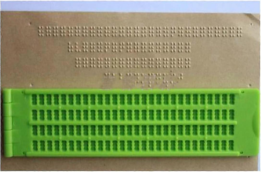 28 Cells Braille Writing Board - Portable Practice for Blind Learning ...