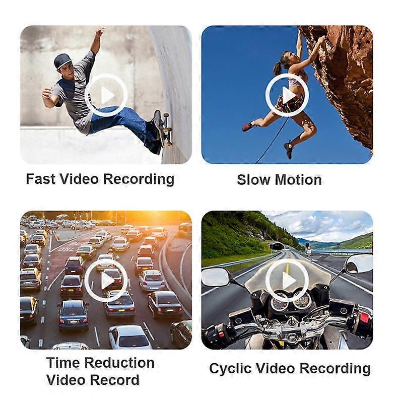 4K 30FPS Head Mounted Camera Wearable WiFi Video Camcorder Camera ...