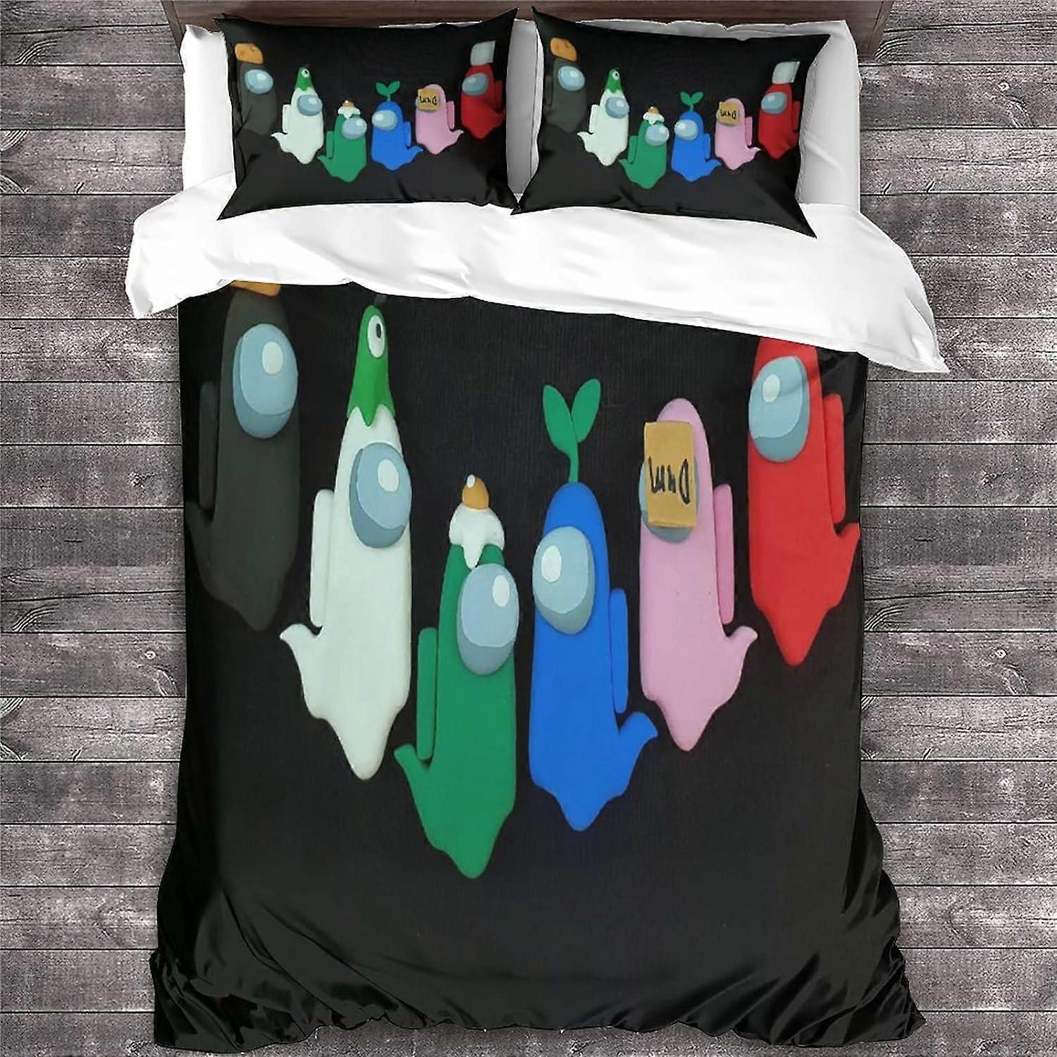 Among Us! Duvet Cover, Among Us! Printed Bedding Set Microfiber Duvet ...