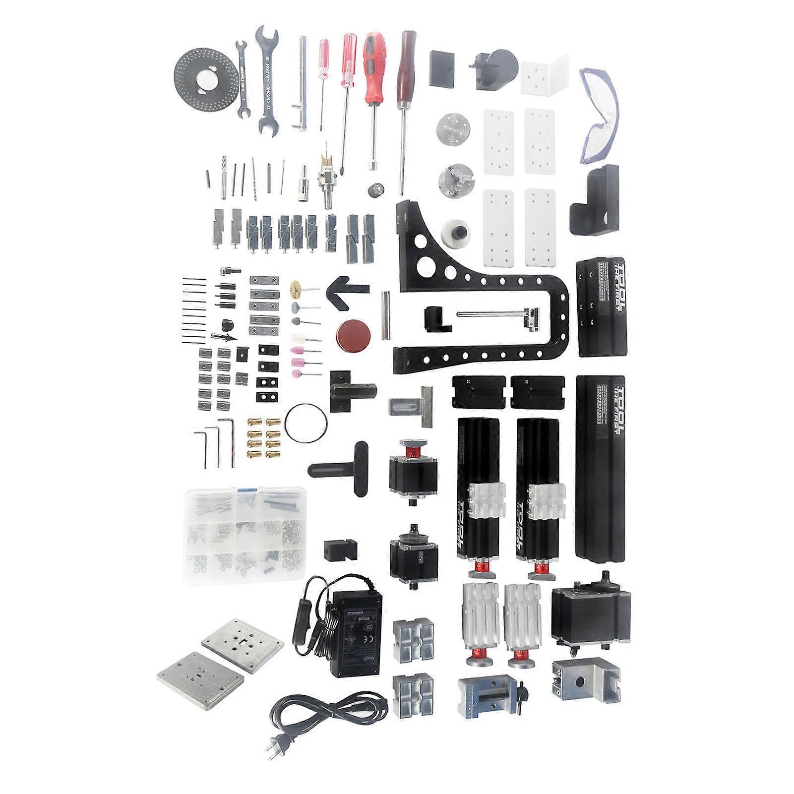 10 in 1 Mini Lathe Combination Machine Tool with Bow Arm TZ10000MG 60W ...