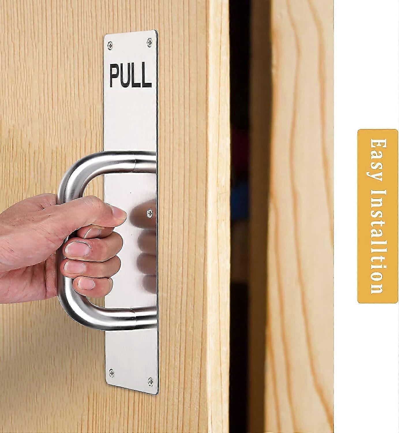 Stainless Steel Door Handle, Aluminum Alloy Pull And Push Plate ...