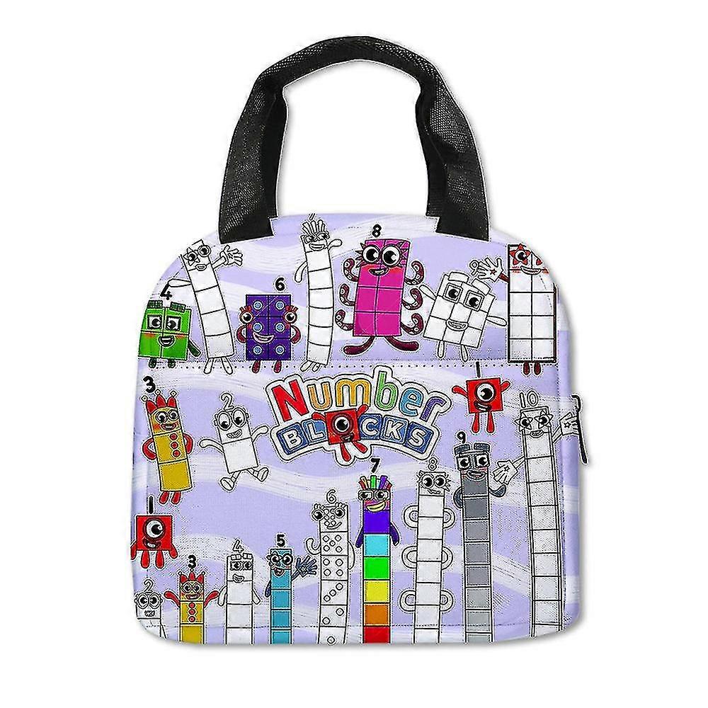 Numberblocks Printed Lunch Bags Ice Bag Thermal Insulated Cooler School ...