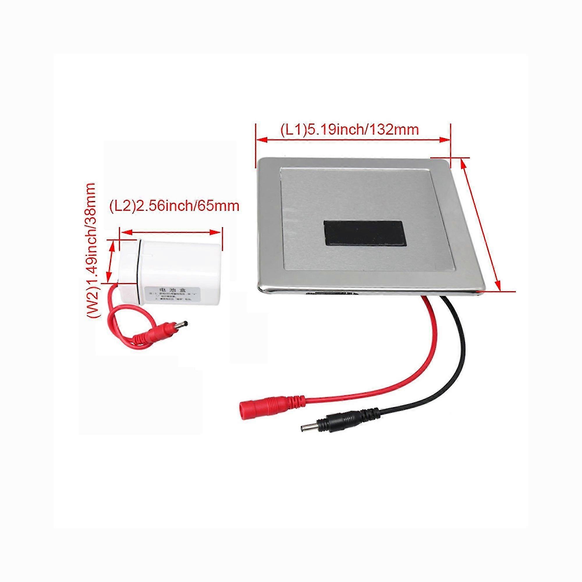 Wall socket controls sensors concealed wall mount toilet urinal ...