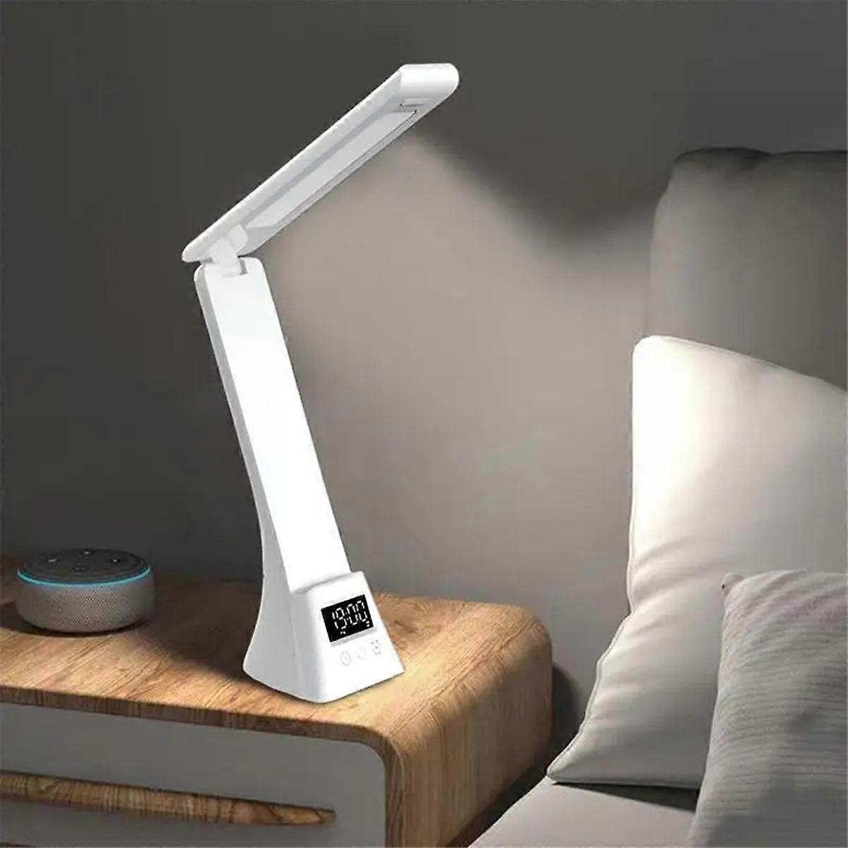 Rechargeable Desk Lamp Eye-Caring Desk Lamp with LCD Display Foldable ...