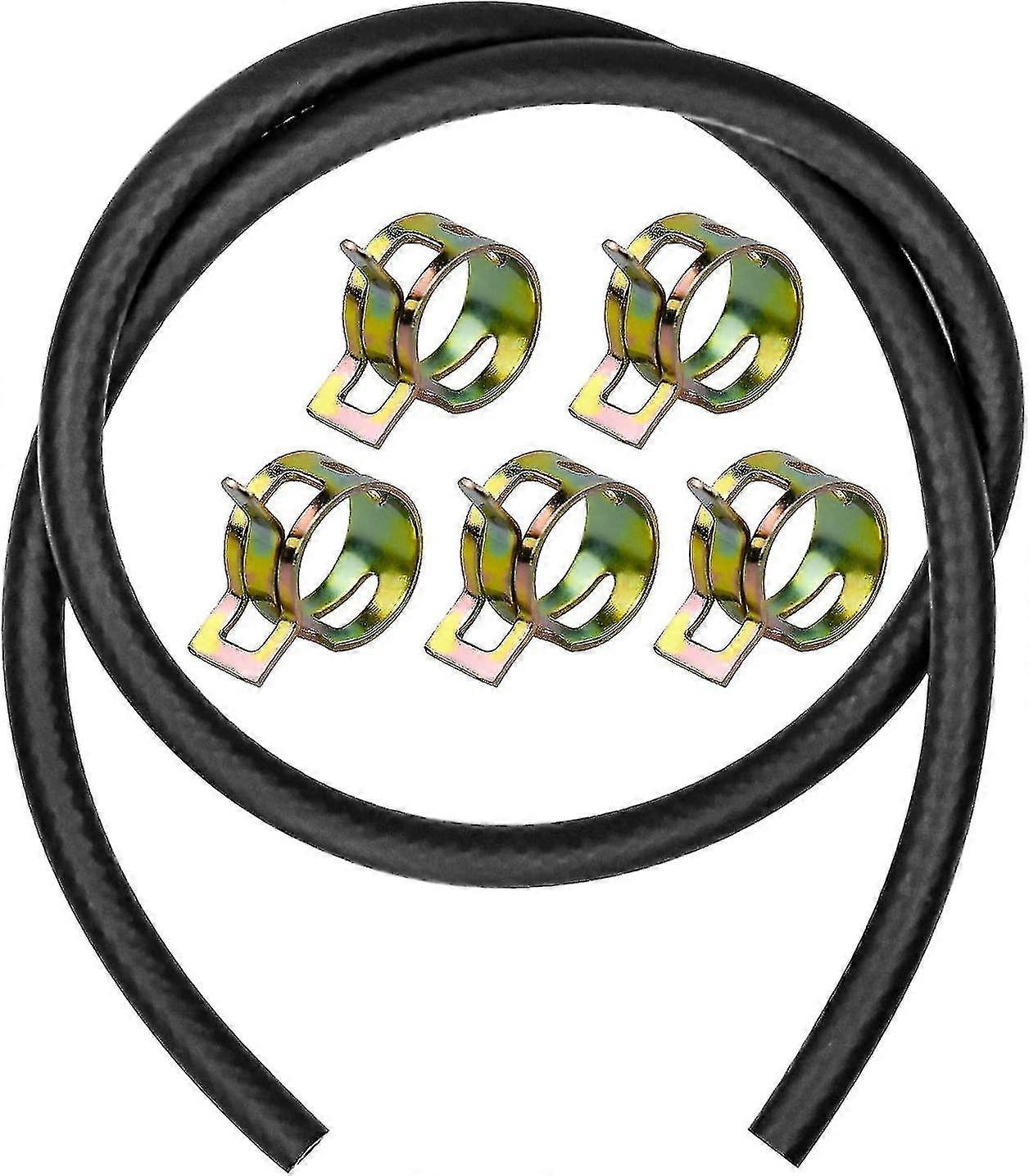 Fuel Hose 1 Meter 7mm Gasoline Hose Kit With 10 Clamps Fuel Line ...