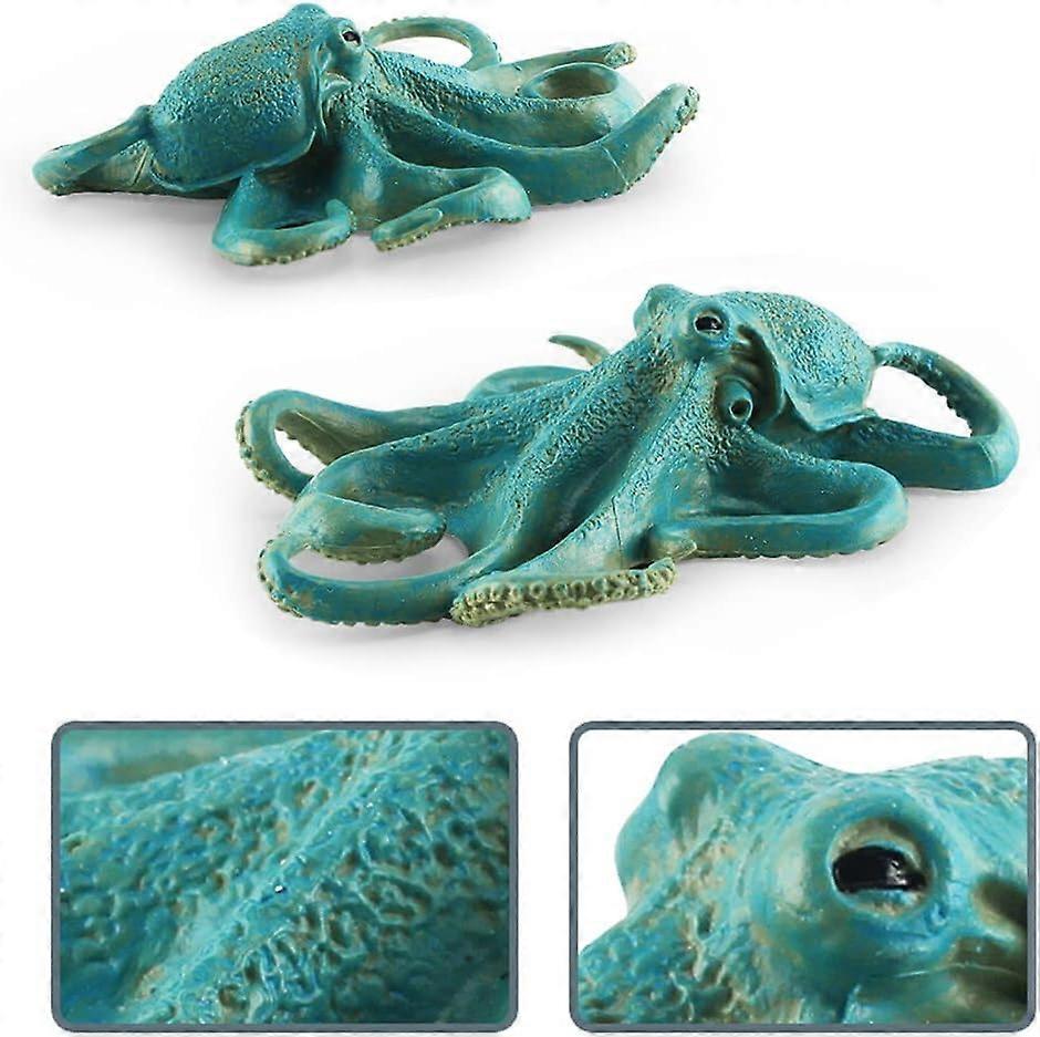Mini Sea Creatures Figures 6 Pcs Ocean Animal Figures Set Squid Toy ...