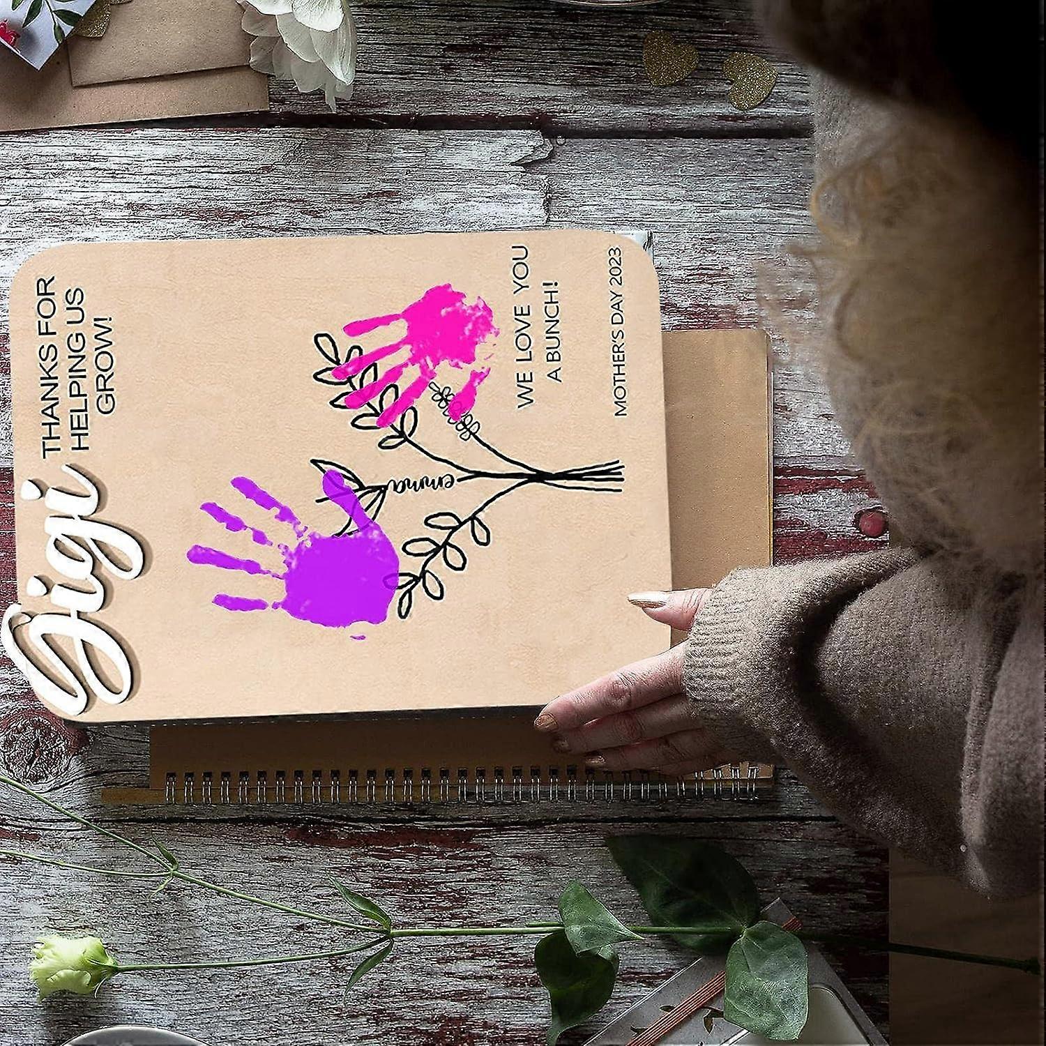 Printable Handprint Template,Flower Handprint Sign - Portable Template ...