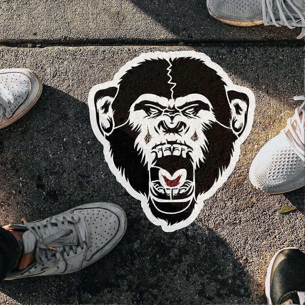 Shouting Chimpanzees Painting Stencil 11.8x11.8 inch Large Chimpamanzee ...