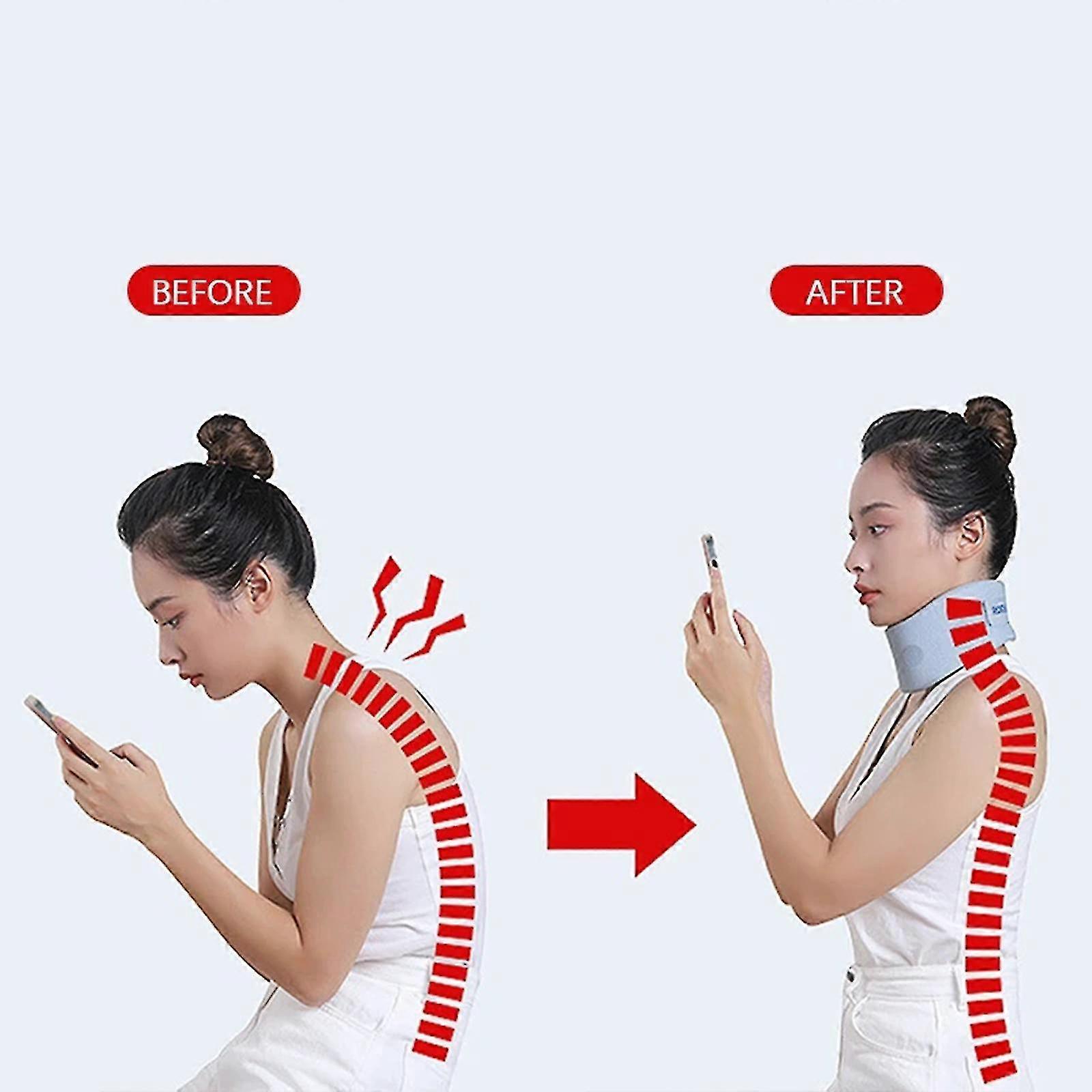 Neck Brace Universal Soft Sponge Cervical Collar, Neck Support To ...