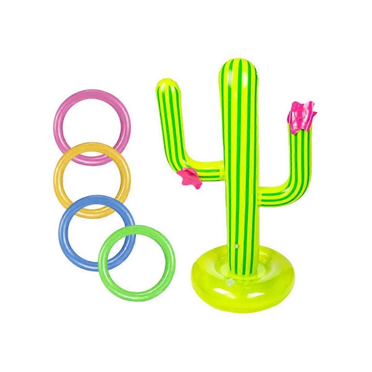 2Pack Outdoor Pool Accessories Inflatable Cactus Throwing Set Toys ...