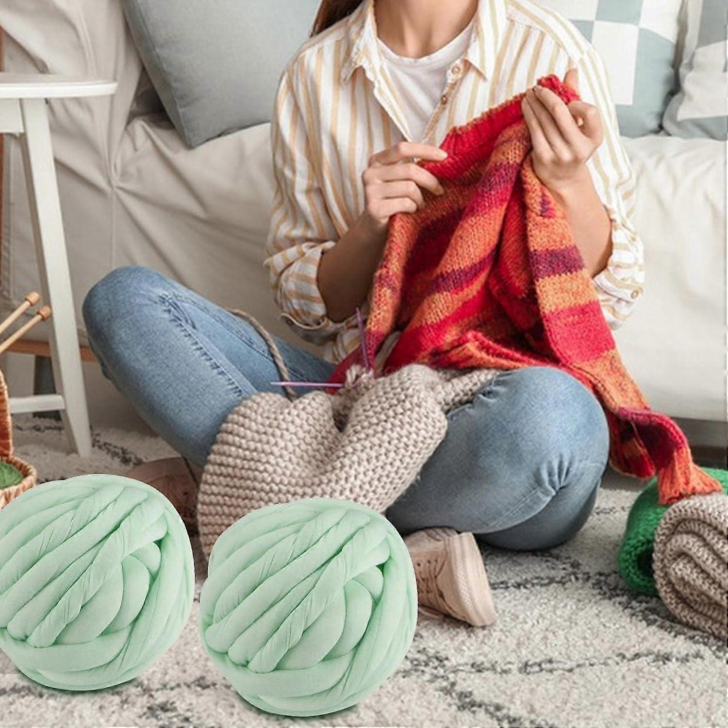 Chunky Blanket Yarn Arm Knitting Wool,Yarn for Arm Knitted Hand Crochet ...