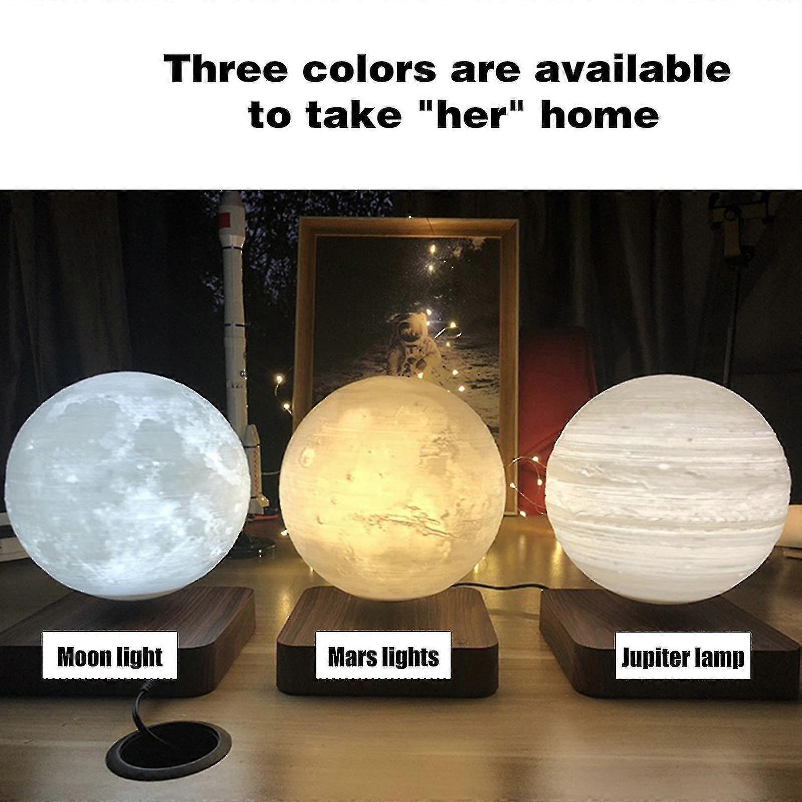 Levitating Moon Lamp Floating And Spinning In Air Freely With Luxury ...