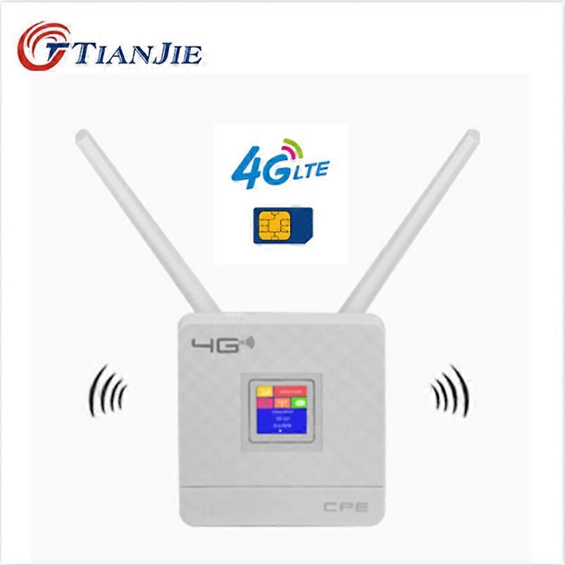 TIANJIE RJ45 WAN/LAN Router 4G WIFI LTE Unlock CPE 300Mbps Wireless ...