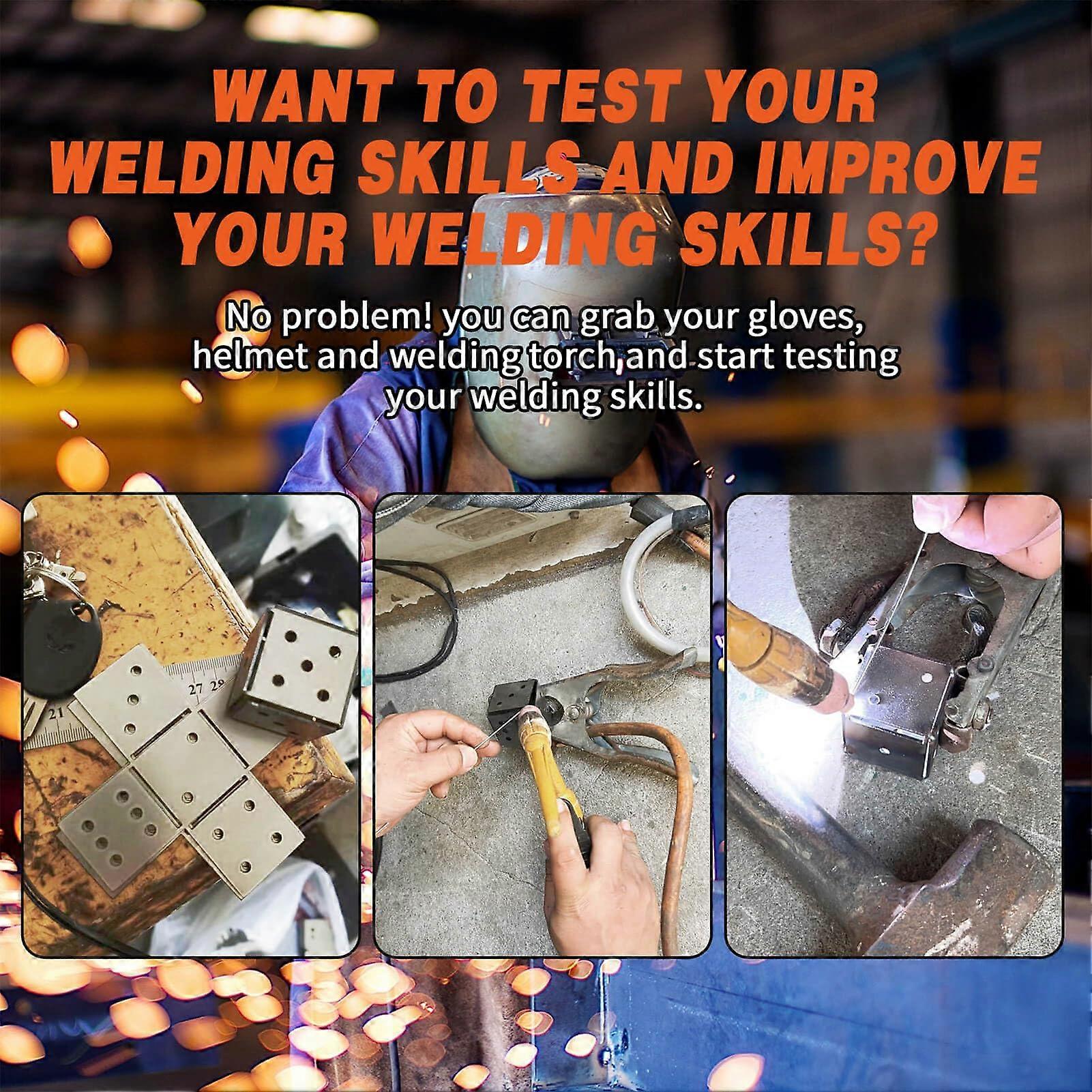 Welding Kit Dice, Welding Coupons, Mild Steel, 16 Gauge Welding Plate ...