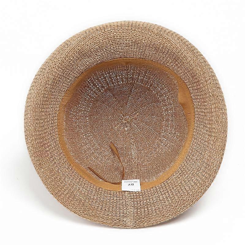 Summer Straw Hat for Women, Hollow Sun Protection Bucket Hats, Beach ...